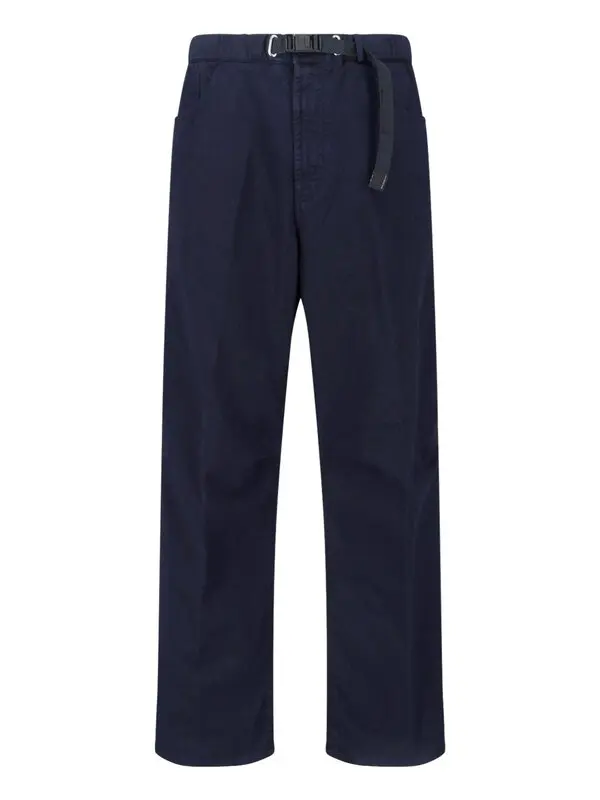 WHITE SAND Wide Waist Pants - Blue