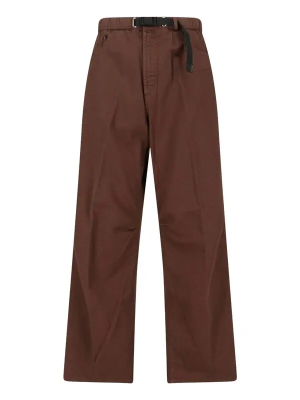 WHITE SAND Wide Waist Pants - Brown