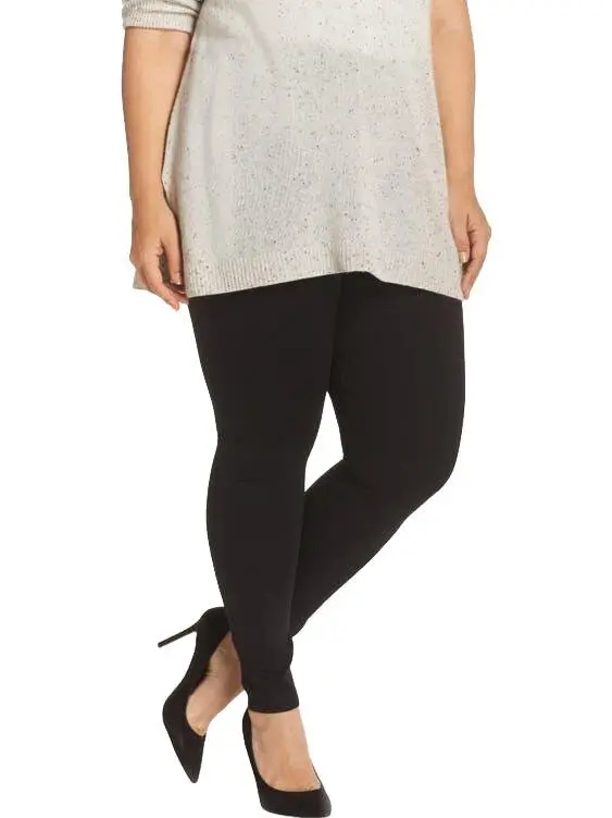Lyssé Center Seam Ponte Leggings - Black