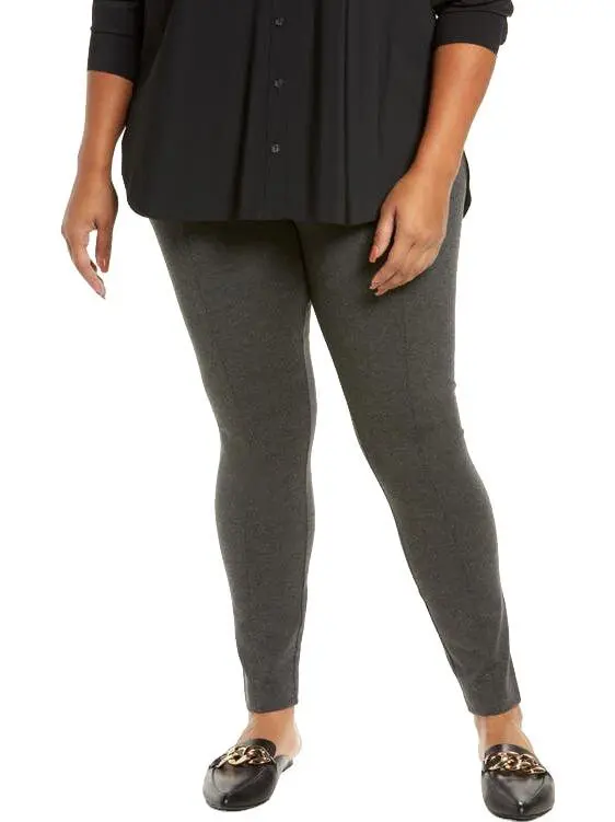 Lyssé Center Seam Ponte Leggings - Charcoal