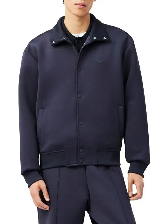 Lacoste Paris Knit Bomber Jacket - Graphite