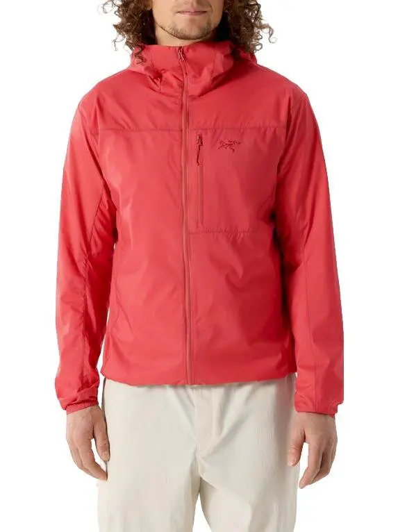 Arc'teryx Squamish Water Repellent Nylon Ripstop Hooded Jacket - Stonered