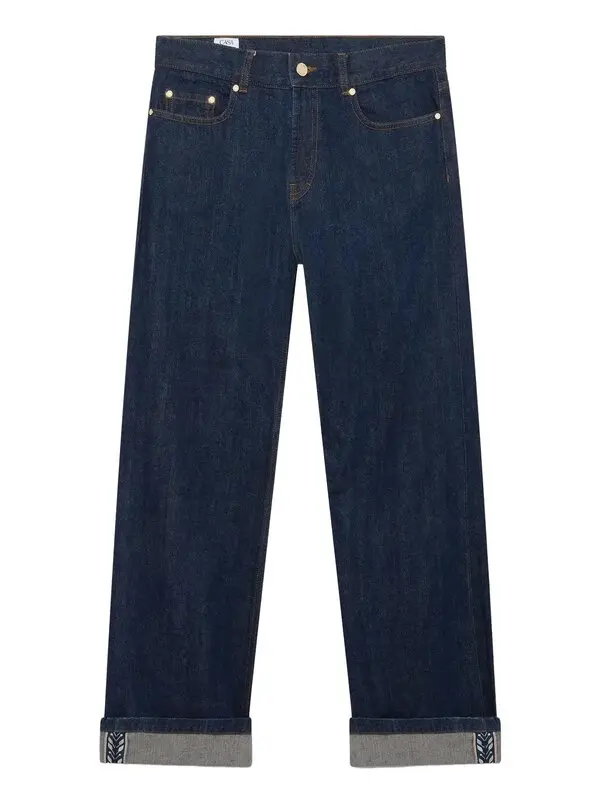 Casablanca Indigo Baggy Jeans - Multicolor
