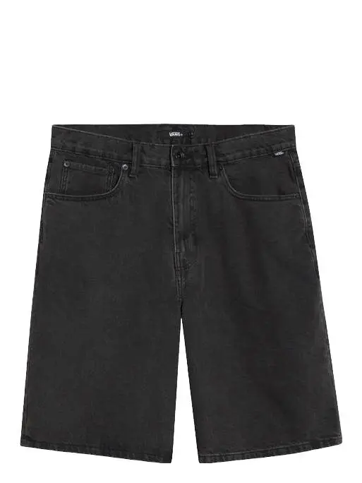 VANS Check-5 Baggy Denim Shorts - Washed Black