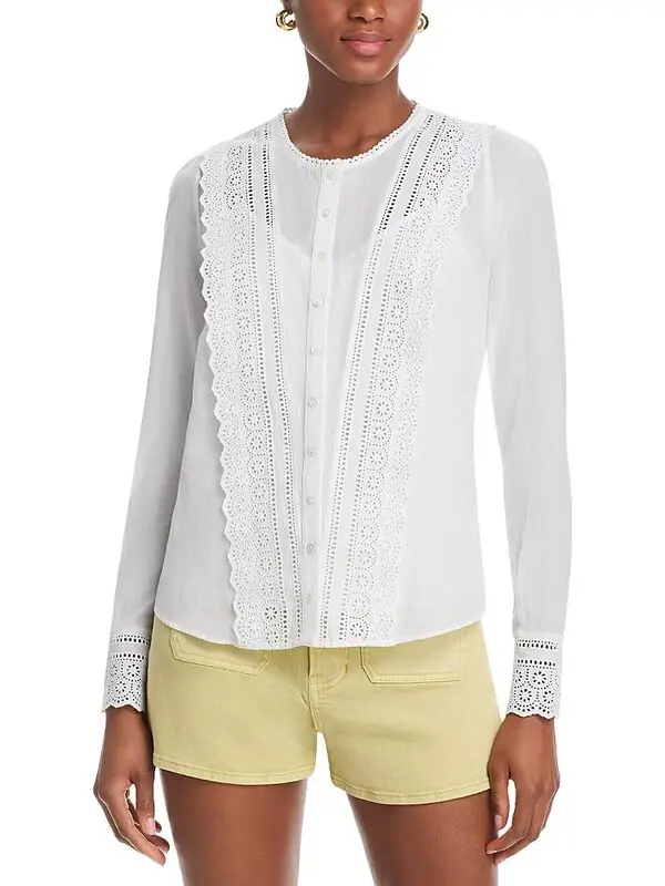 Veronica Beard Clermont Blouse - White