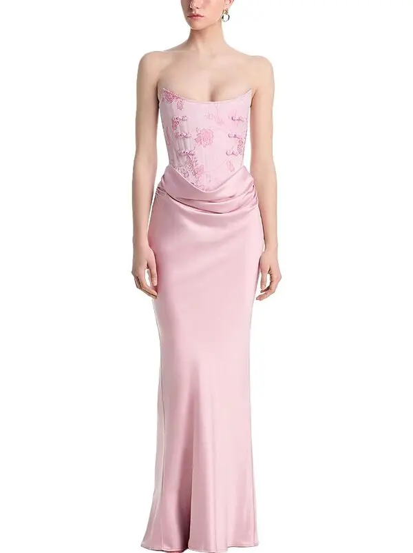 SAU LEE Frances Gown - Pink