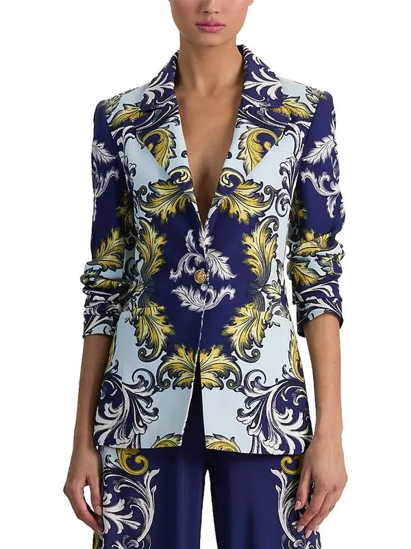 Alice + Olivia Hope Fitted Blazer - Antique Scroll