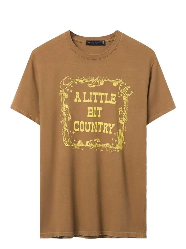 Junk Food Clothing A Little Bit Country Vintage Tee - Toasted Coconut