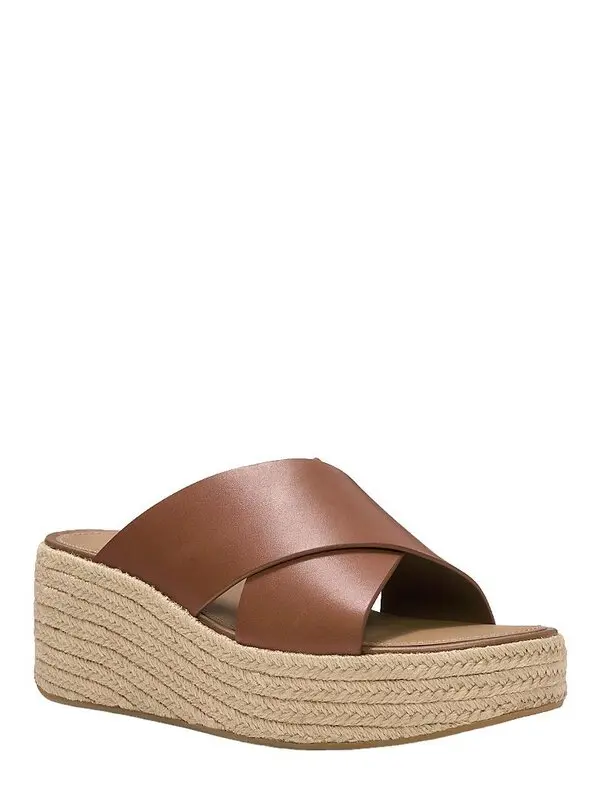 Fitflop Espadrille Platform Sandals - Deep Tan