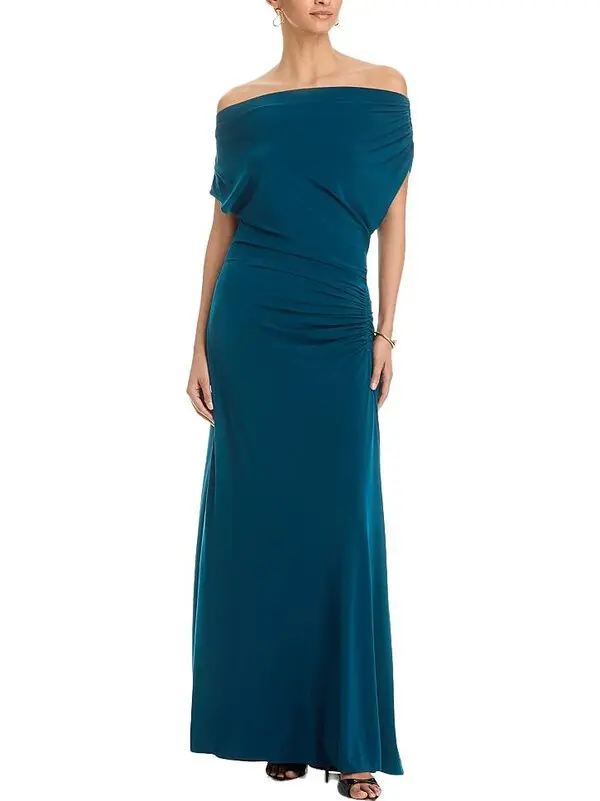 Aqua Ruched Dress - Mallard