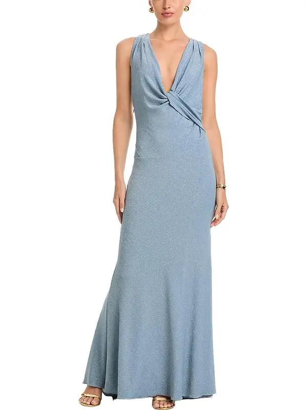 Bcbgmaxazria Demi Knit Gown - Wedgewood Blue