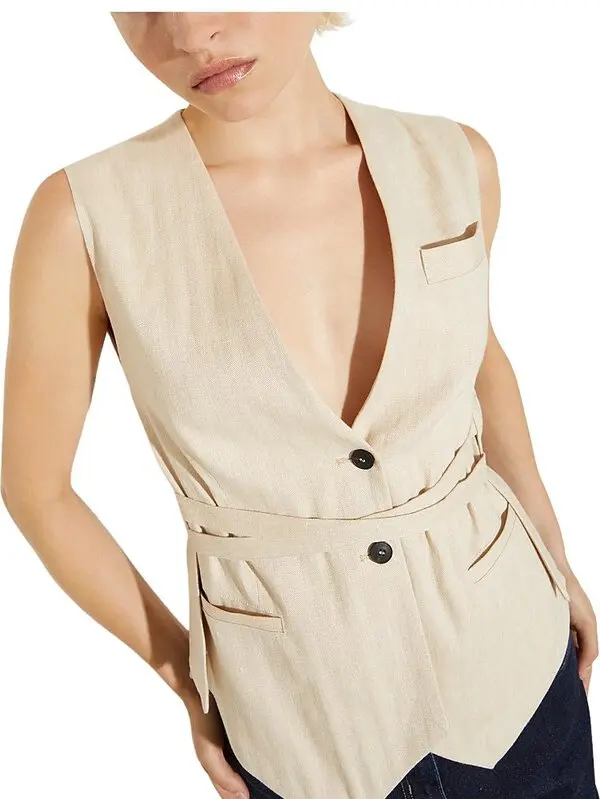 Max & Co. Sleeveless Waistcoat - Rope