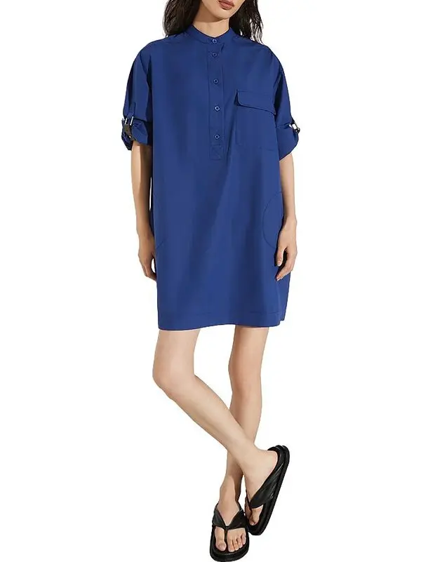 Max & Co. Mcofinezza Poplin Dress - Navy