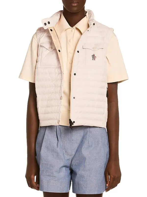 Moncler Gumiane Down Vest - Natural