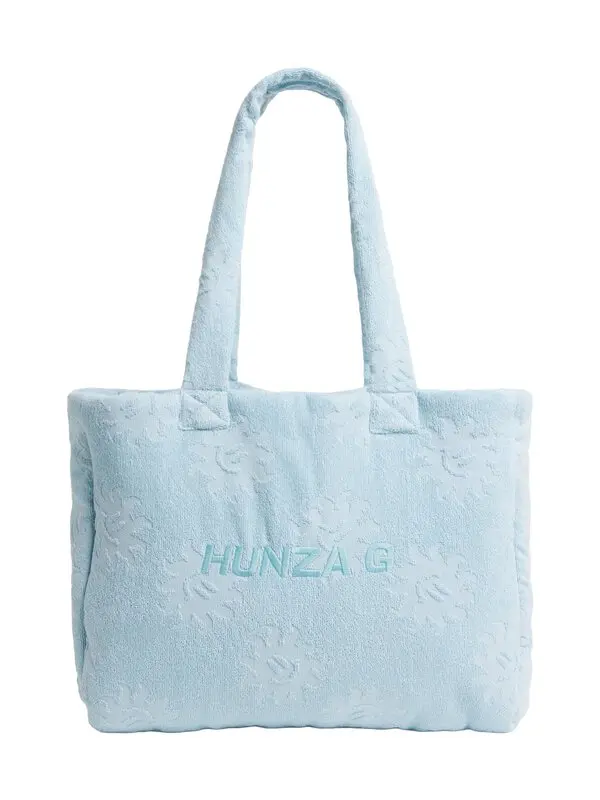 Hunza G Cotton Sunny Tote Bag - Blue