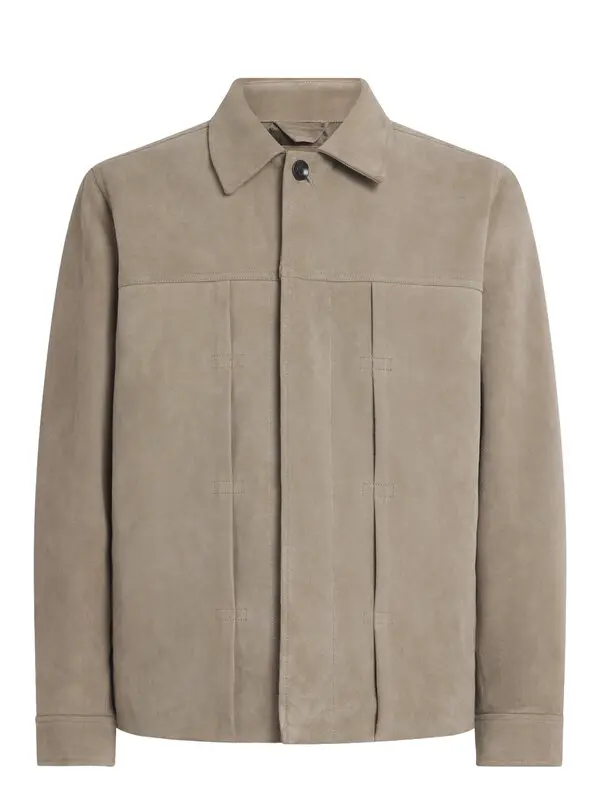 Rag & Bone Suede Panelled Jacket - Beige