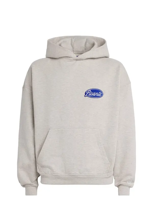 PICANTE Organic Cotton Vintage Logo Hoodie - Grey