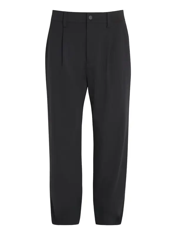 7 For All Mankind Cotton-blend Luxe Performance Trousers - Black