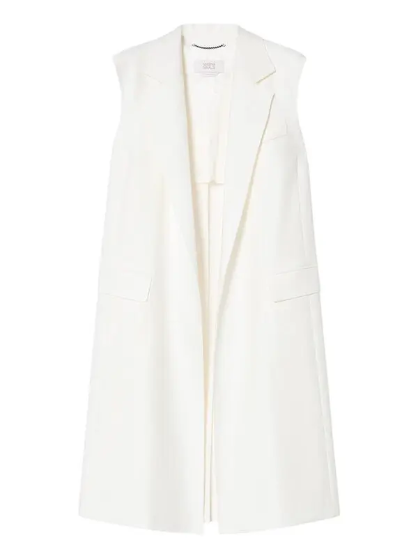 Marina Rinaldi Linen Longline Blazer - White