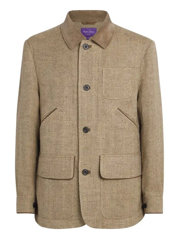 Ralph Lauren Purple Label Linen Field Jacket - Brown
