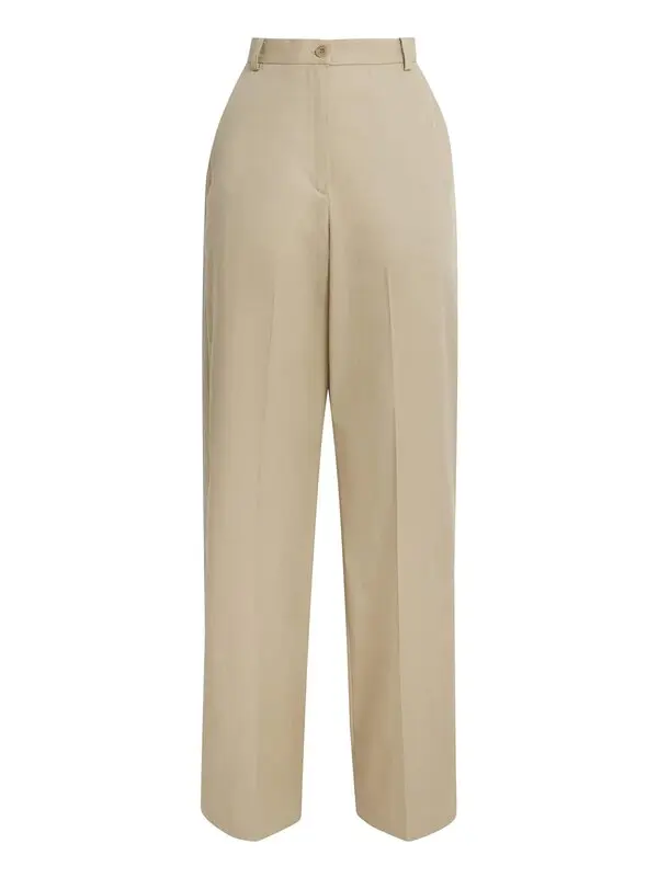 Claudie Pierlot Cotton Straight Trousers - White