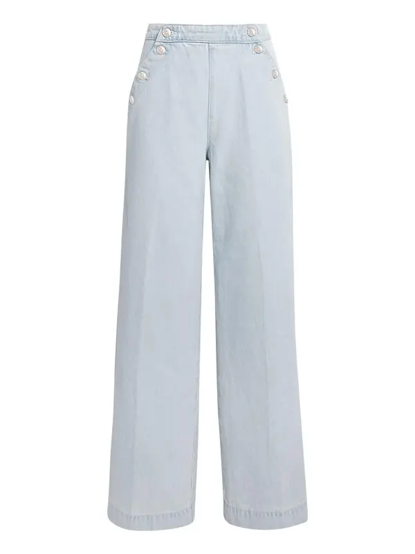 Claudie Pierlot Sailor Wide-leg Jeans - Blue