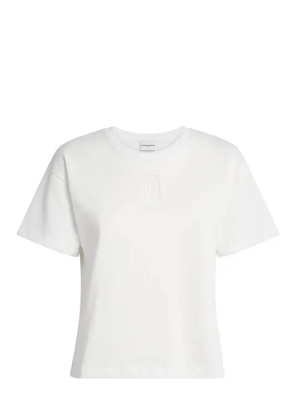Claudie Pierlot Cotton Tulle Logo T-shirt - White