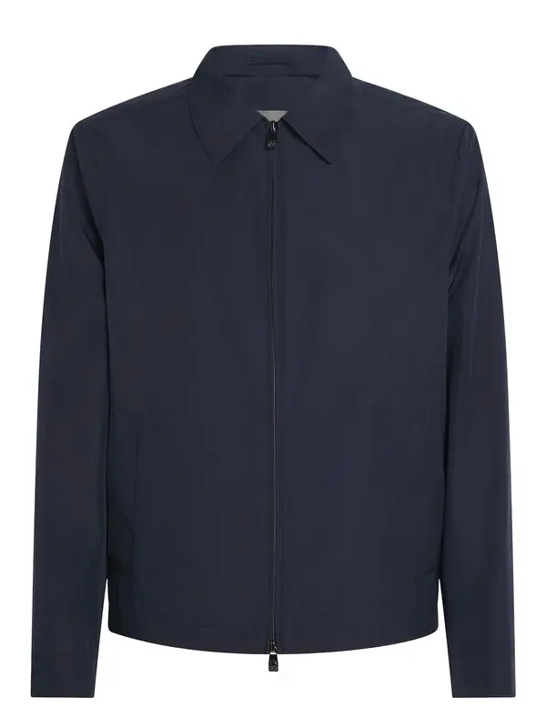 Corneliani Zip-up Jacket - Navy