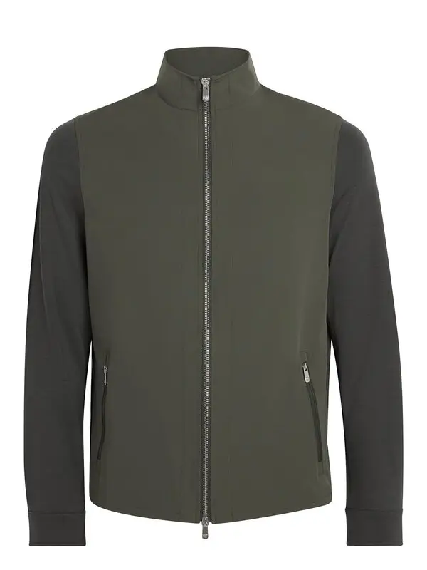 Marco Pescarolo Hybrid Jersey Jacket - Green
