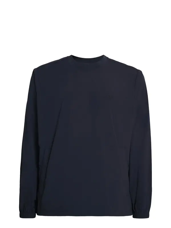 J. Lindeberg Crewneck Windbreaker Sweatshirt - Navy