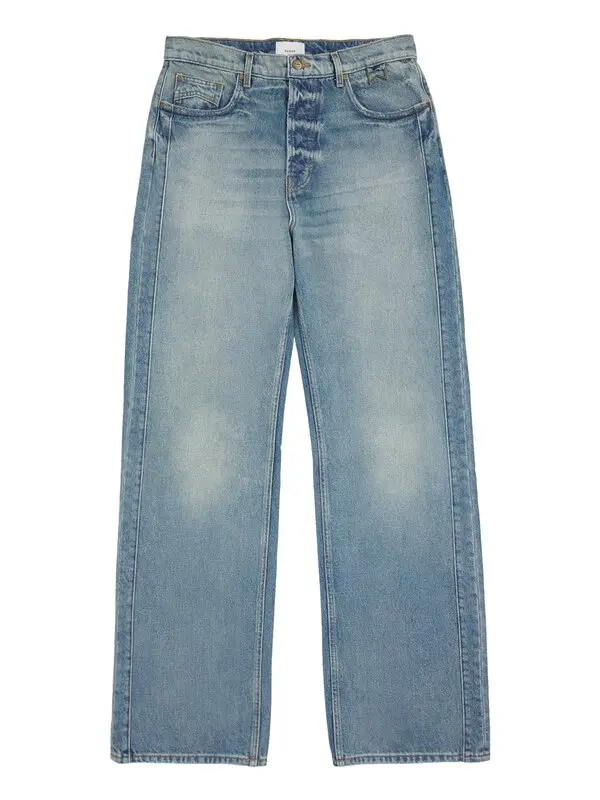 Rhude Traxedo Relaxed Jeans - White
