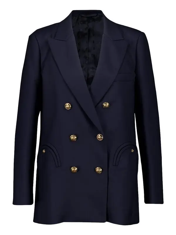 BLAZÉ MILANO Alcanara Everynight Double-breasted Blazer - Blue