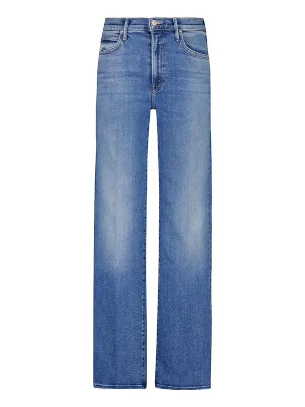 MOTHER The Kick It High-rise Straight Jeans - Blue