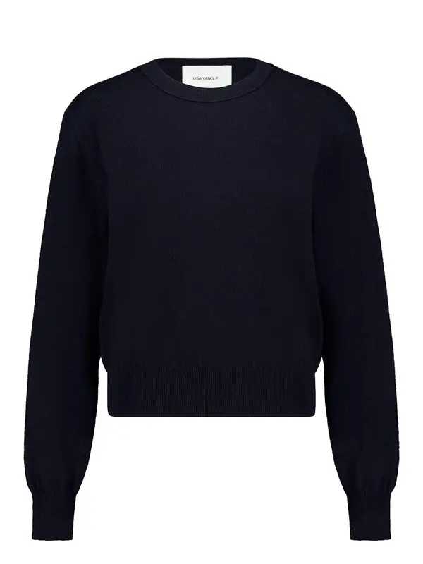 LISA YANG Greer Knitted Cashmere Sweater - Blue