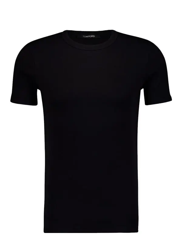 TOM FORD Cotton Crewneck T-shirt - Black