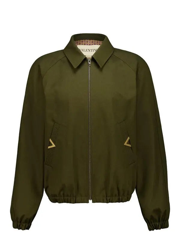 Valentino Garavani Cotton Military Jacket - Green