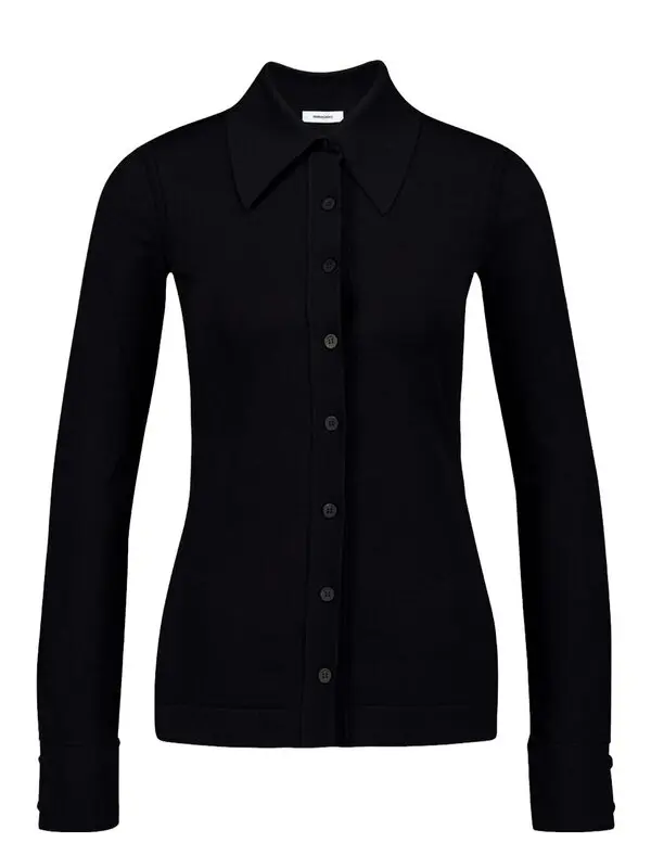 FERRAGAMO Button-up Knitted Cardigan - Black