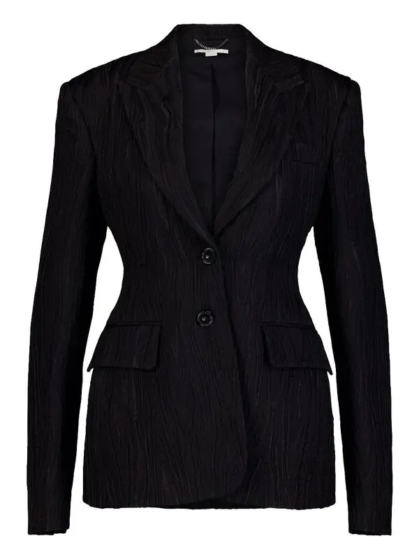 Stella McCartney Jacquard Single-breasted Blazer - Black
