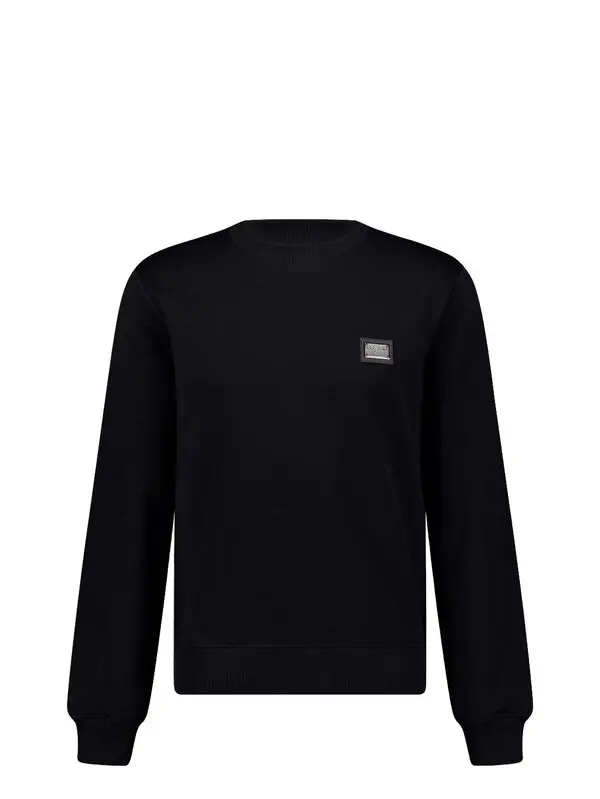 Dolce & Gabbana Dg Essentials Jersey Sweatshirt - Black