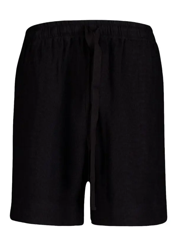 Commas Linen Lounge Short - Black