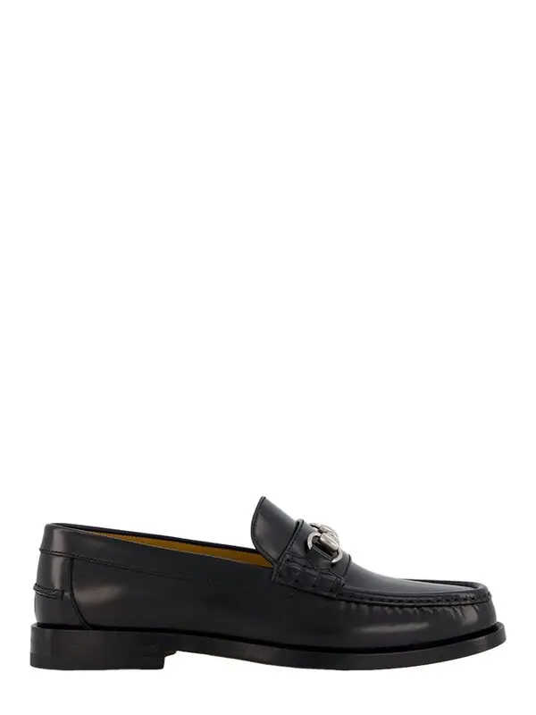Gucci Horsebit Leather Loafers - Black