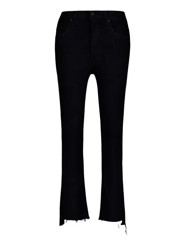 MOTHER The Insider Cropped Jeans - Black