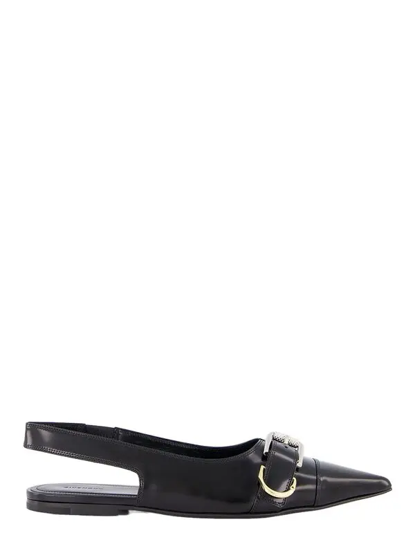 Givenchy Voyou Flat Slingbacks - Black