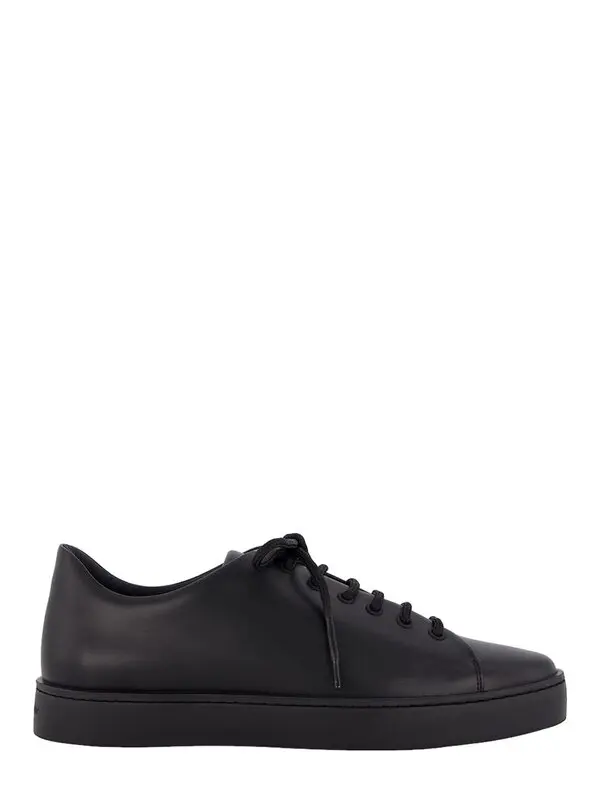 Manolo Blahnik Calf Leather Sneakers - Black