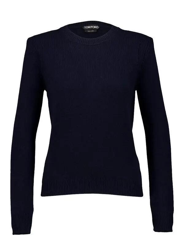 TOM FORD Cashmere Crew Neck Sweater - Black