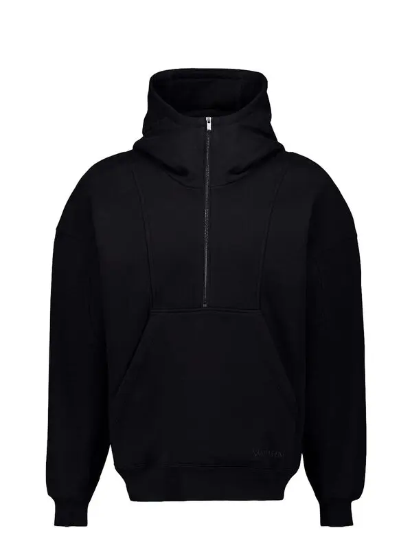 Saint Laurent Half-zip Hoodie - Black