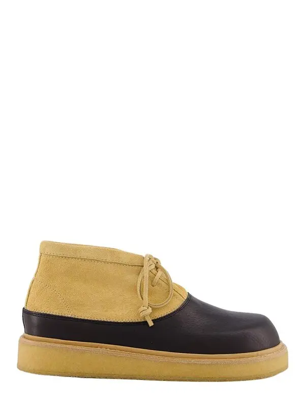 Marni Leather Desert Boots - Black