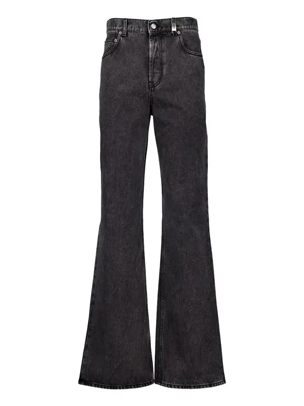 Alexander McQueen Low-rise Baggy Fit Jeans - Black