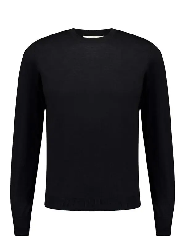 PIACENZA CASHMERE 1733 Lightweight Merino Wool Crewneck - Black