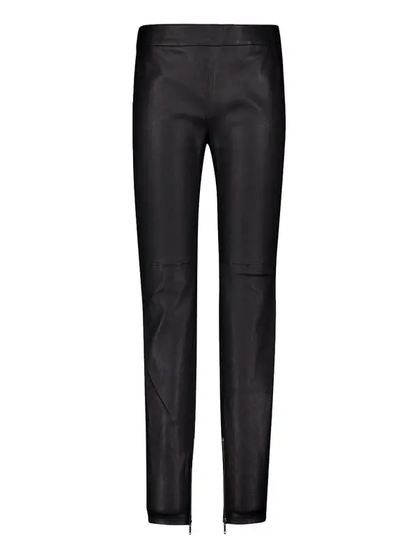 Givenchy Nappa Goat Leather Leggings With Zips - Black